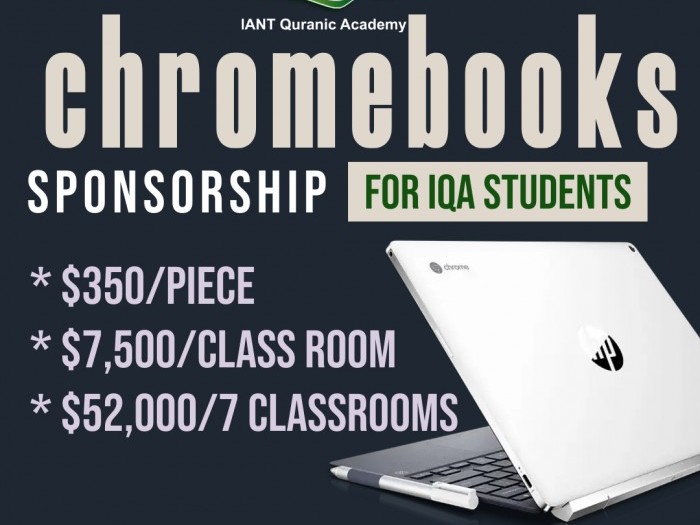 A Gift Of Tech-Chromebook Sponsorship For IQA Students | LaunchGood ...