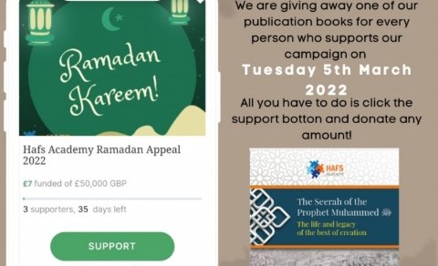 Hafs Academy Ramadan Appeal 2022 | LaunchGood | LaunchGood
