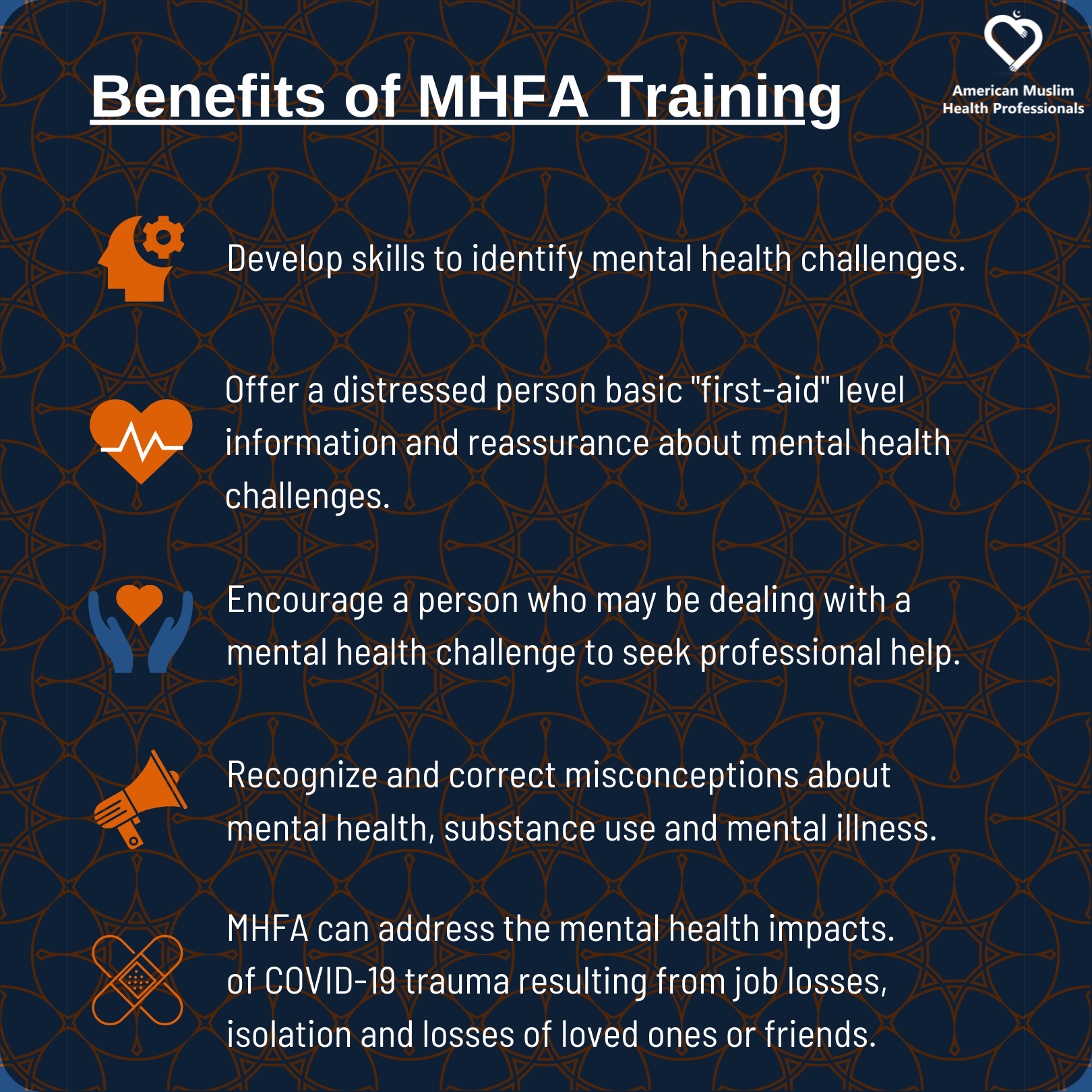 Support Mental Health First Aid Certification Trainings Across the US ...