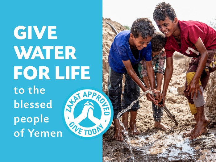 Give Water For Life To The Blessed People Of Yemen | LaunchGood ...