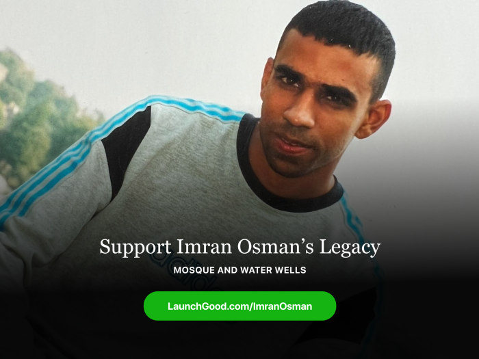 Imran Osman Legacy | LaunchGood | LaunchGood