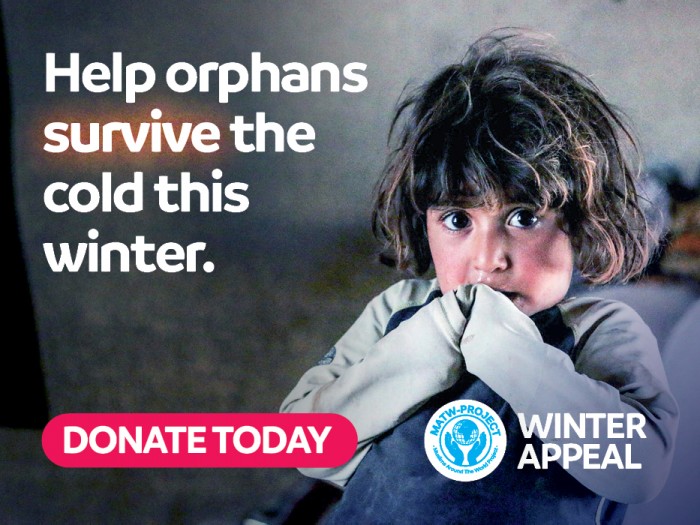 Help me provide winter survival packs for Syrian orphan refugees ...