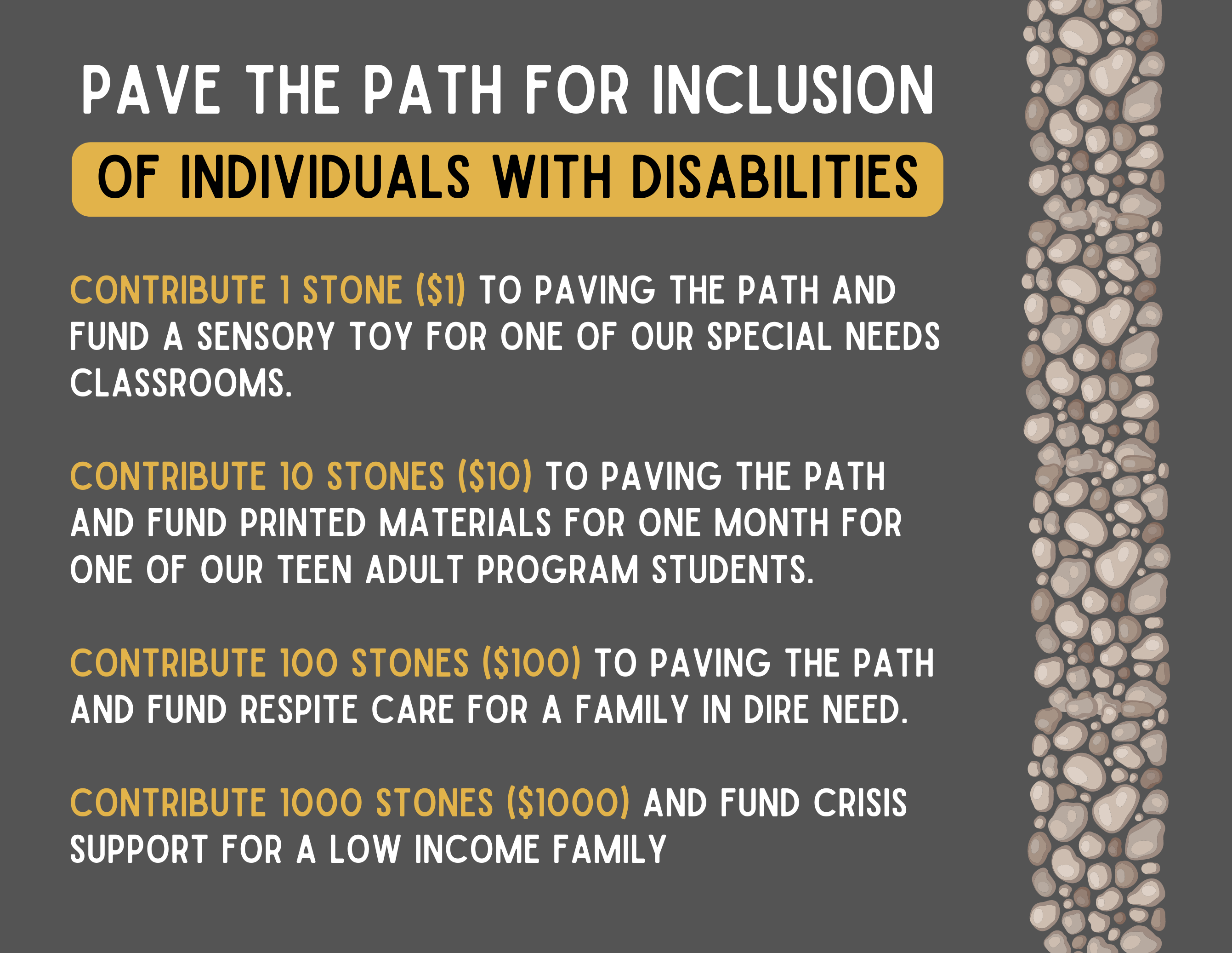 Pave the path for inclusion of individuals with disabilities | LaunchGood