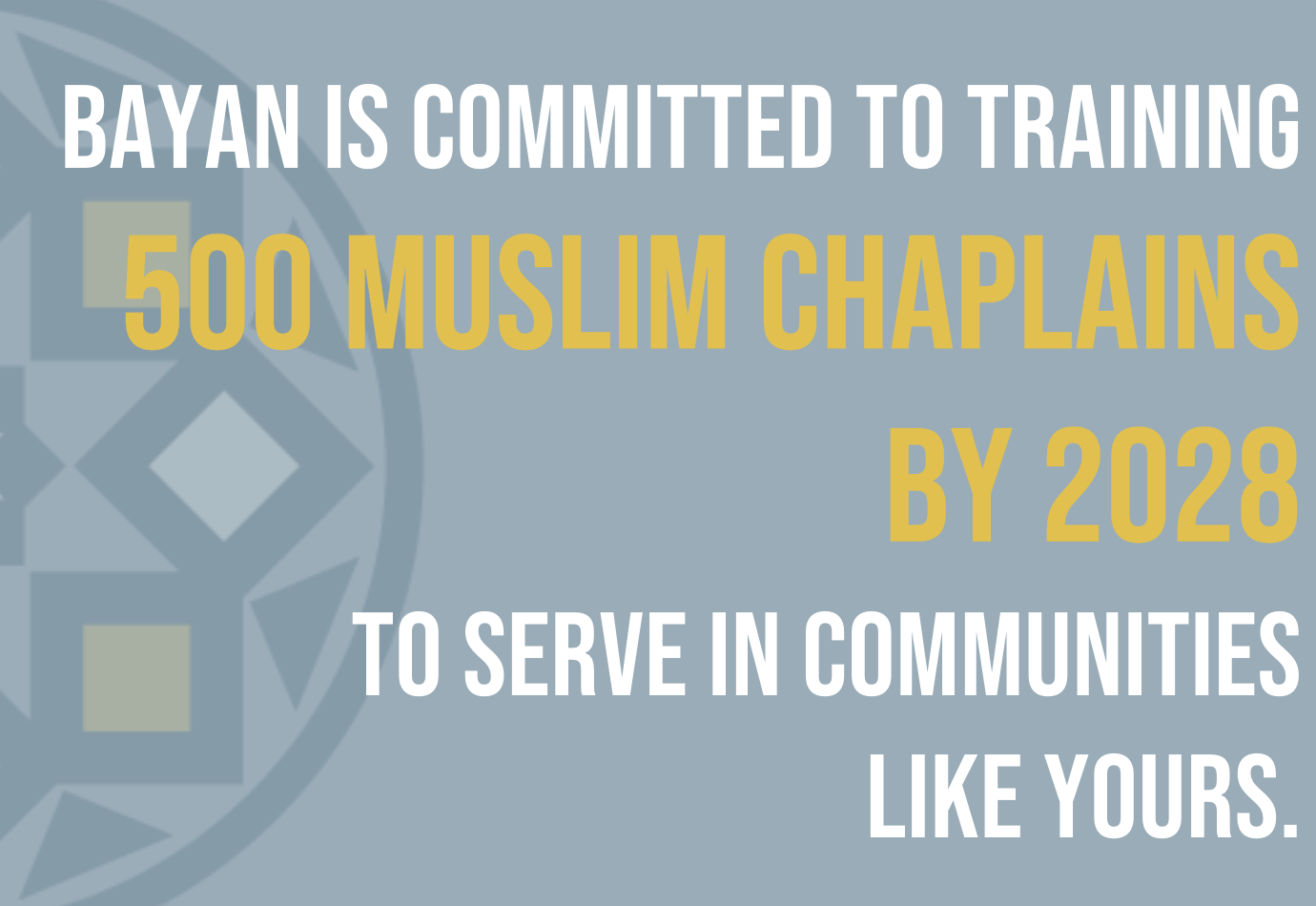 Bring Muslim Chaplains to Your Community! | LaunchGood
