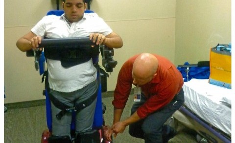 Help Multiple Sclerosis Patient Sit Down with a Hip/Knee Surgery ...