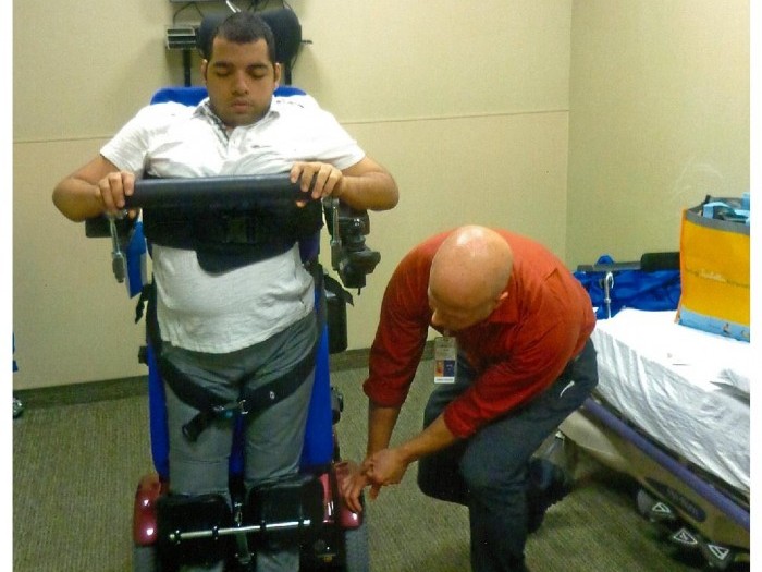 Help Multiple Sclerosis Patient Sit Down with a Hip/Knee Surgery ...