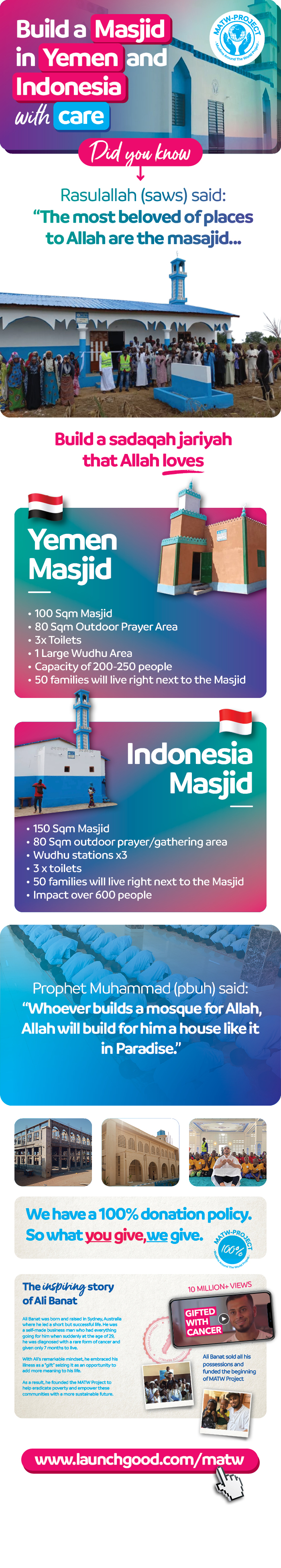 Join MATW in Building a Masjid in Yemen and Indonesia! | LaunchGood ...