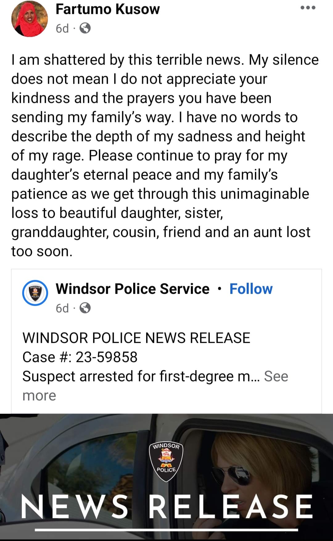 Her Death Will Not Be A Statistic But The Foundation of Hope For ...