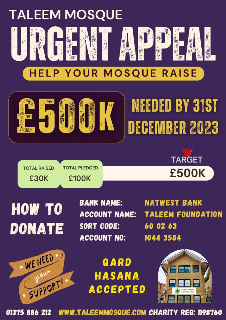 Taleem Mosque & Community Centre Needs Urgent Support! Save our Mosque | LaunchGood