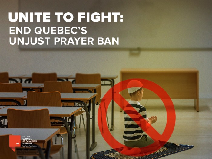 Unite to Fight: End Quebec's Unjust Prayer Ban | LaunchGood | LaunchGood