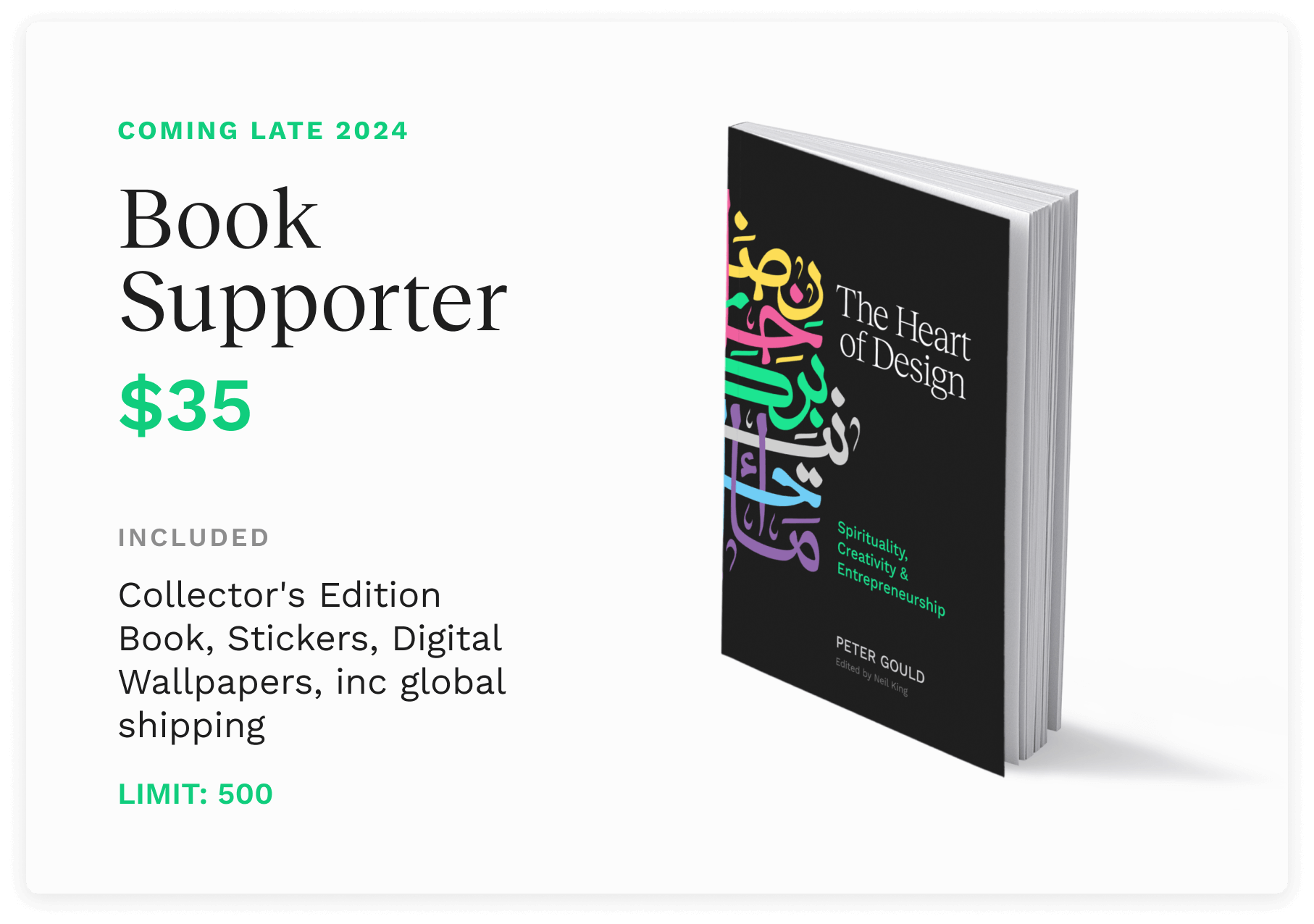 The Heart of Design Book by Peter Gould | LaunchGood | LaunchGood