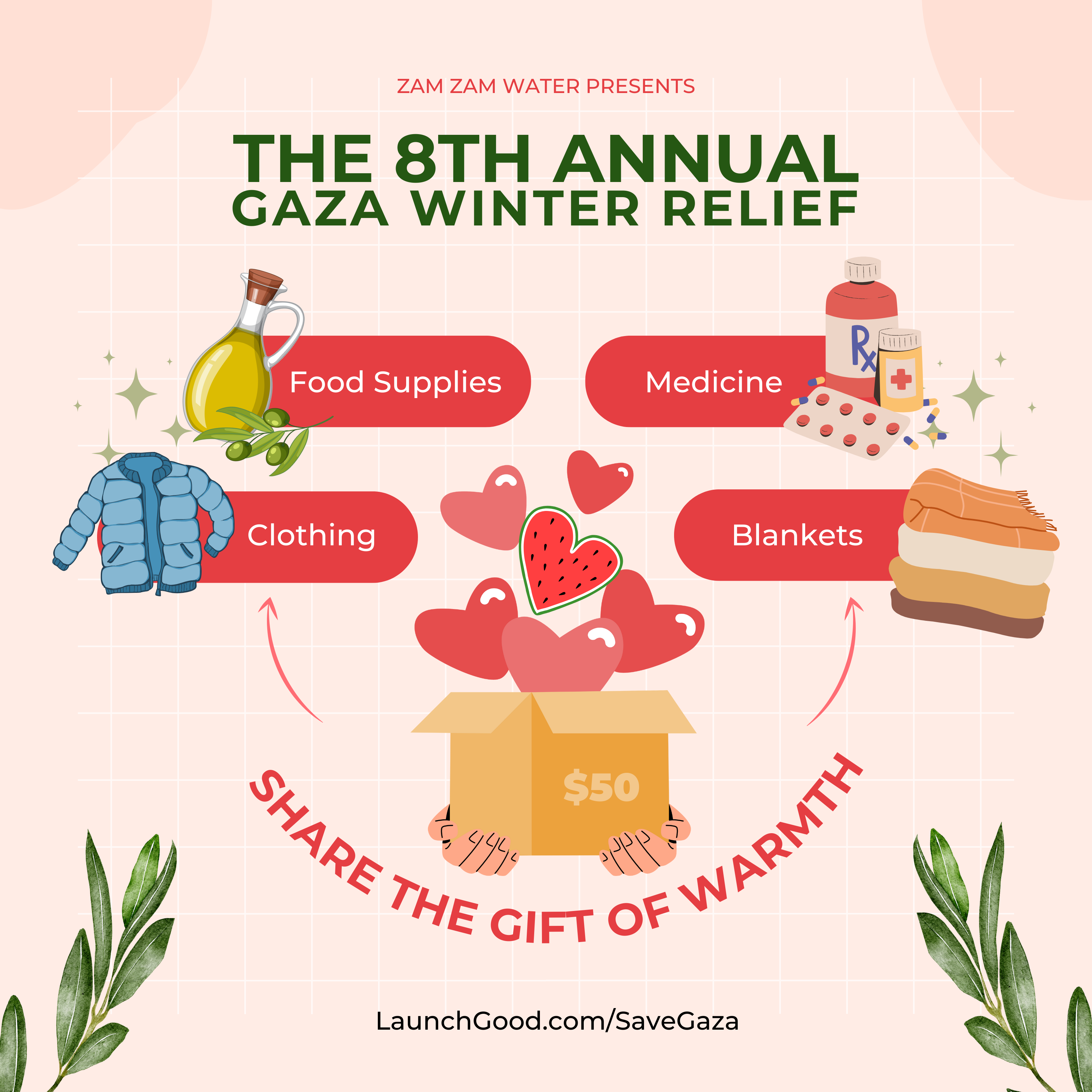 8th Annual Gaza Winter Relief - Zam Zam | LaunchGood