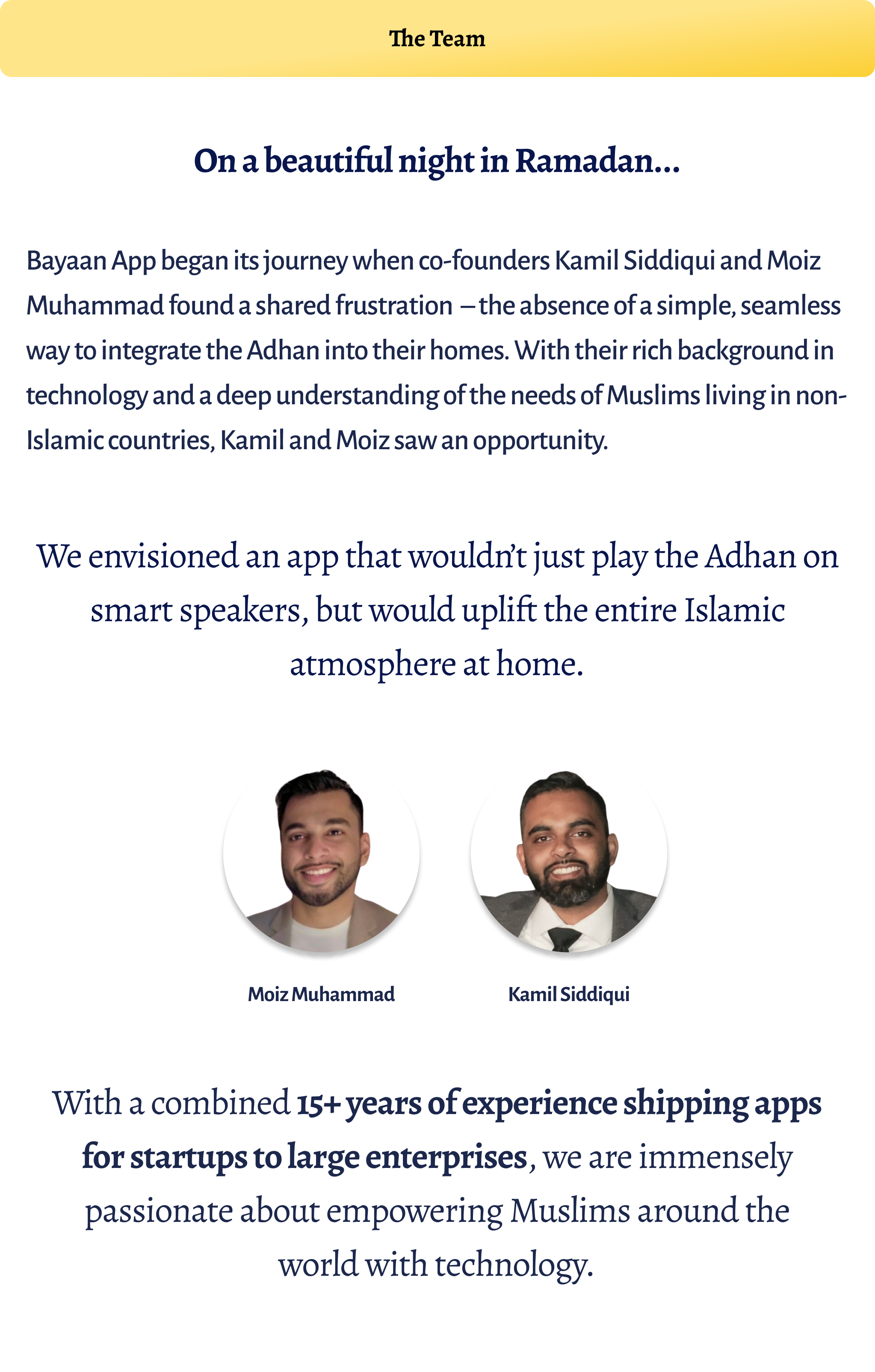 Bayaan App: Build Islamic ambiences and routines | LaunchGood | LaunchGood