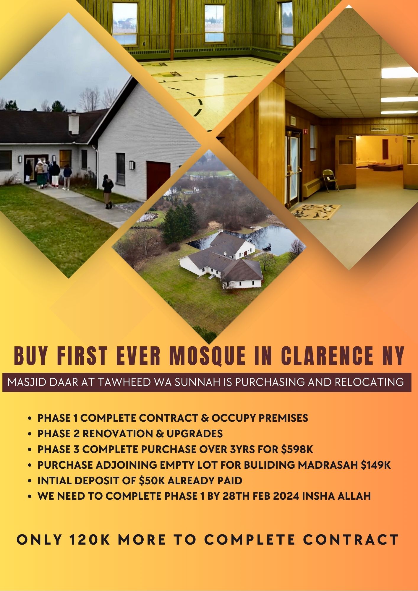 HELP US CONVERT CHURCH TO FIRST EVER MOSQUE IN CLARENCE NY | LaunchGood ...