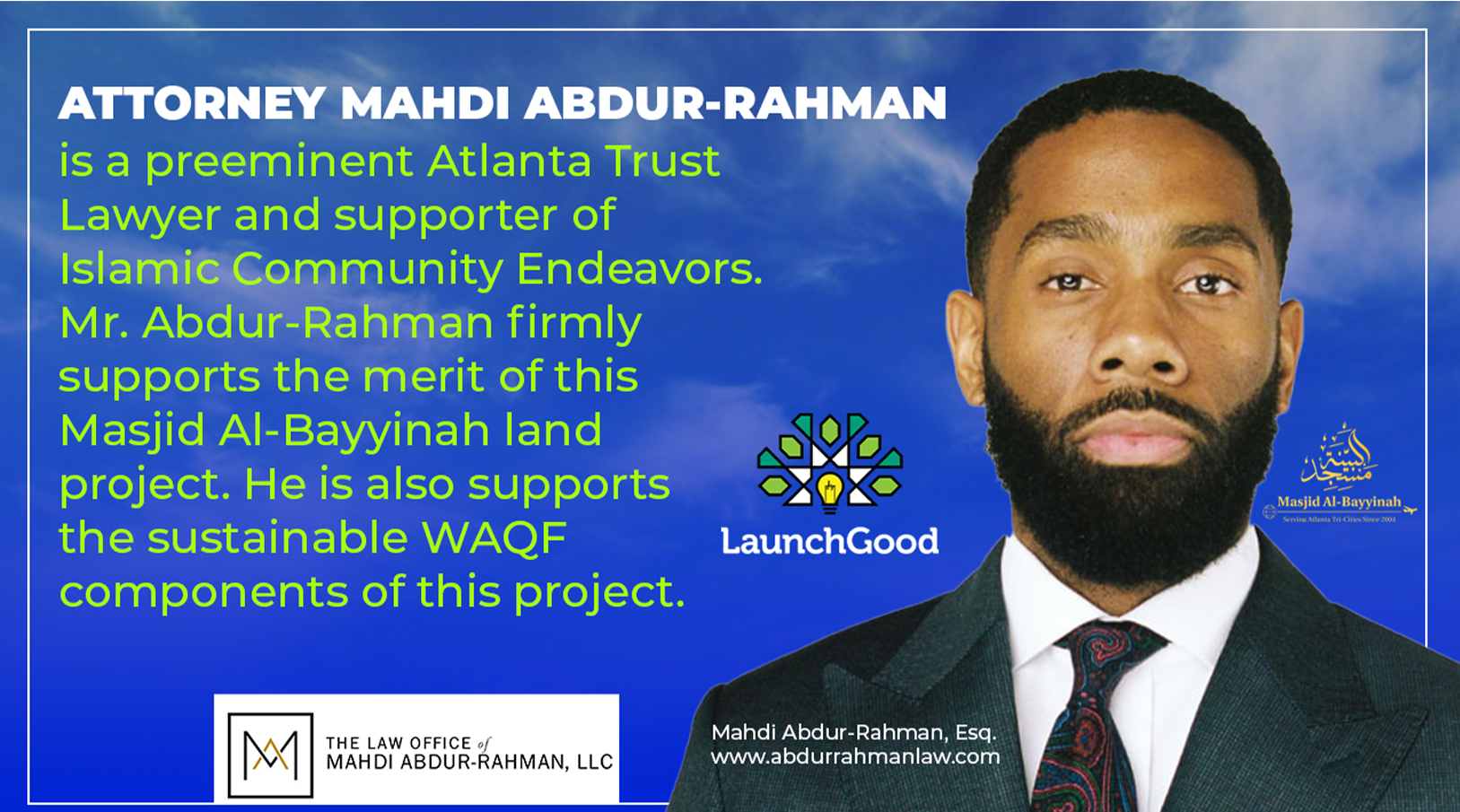 Help Muslims in Atlanta Build a Global Muslim Hub & Mosque | LaunchGood ...