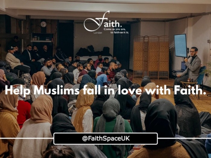 Help Sustain Faith Space UK | LaunchGood | LaunchGood