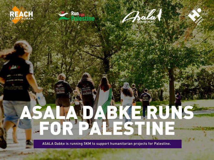 ASALA DABKE RUNS FOR PALESTINE | LaunchGood | LaunchGood