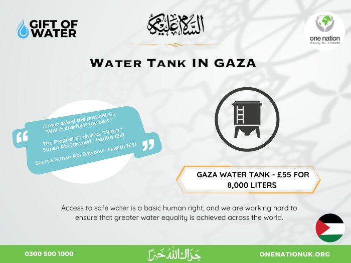Gaza Water Tanks | LaunchGood | LaunchGood