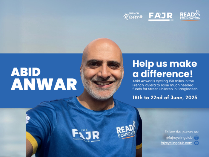 Abid Anwar is Cycling for Street Children in Bangladesh | LaunchGood ...