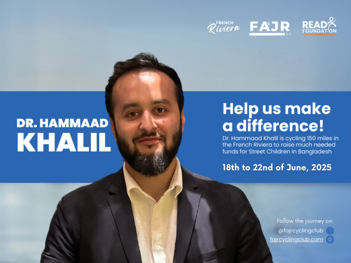 Dr. Hammaad Khalil is Cycling for Street Children in Bangladesh | LaunchGood | LaunchGood