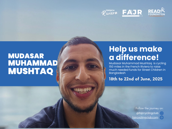 Mudasar Muhammad Mushtaq is Cycling for Street Children in Bangladesh ...