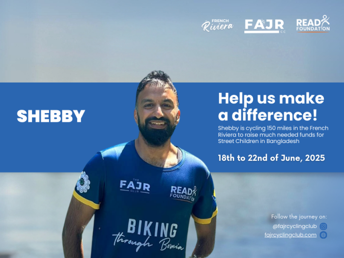 Shebby is Cycling for Street Children in Bangladesh | LaunchGood ...