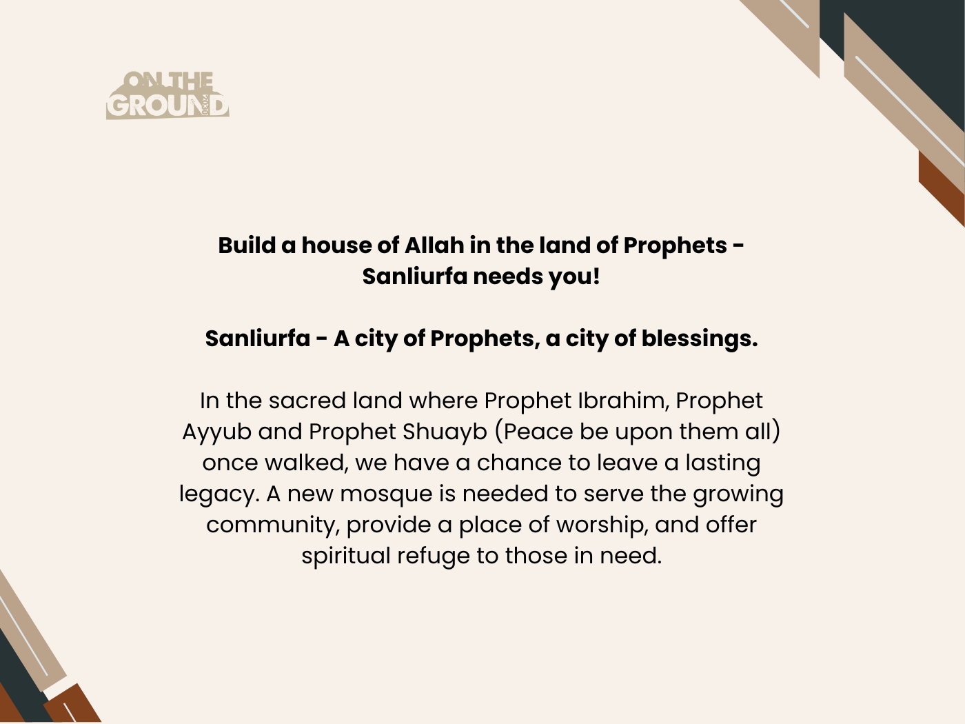 Build a House of Allah in the Land of Prophets | LaunchGood | LaunchGood