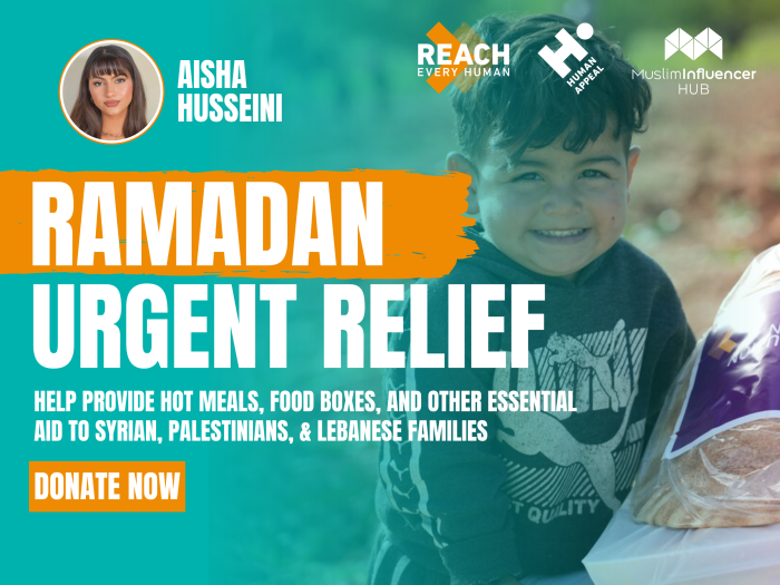 Ramadan Emergency Relief with Aisha | LaunchGood | LaunchGood