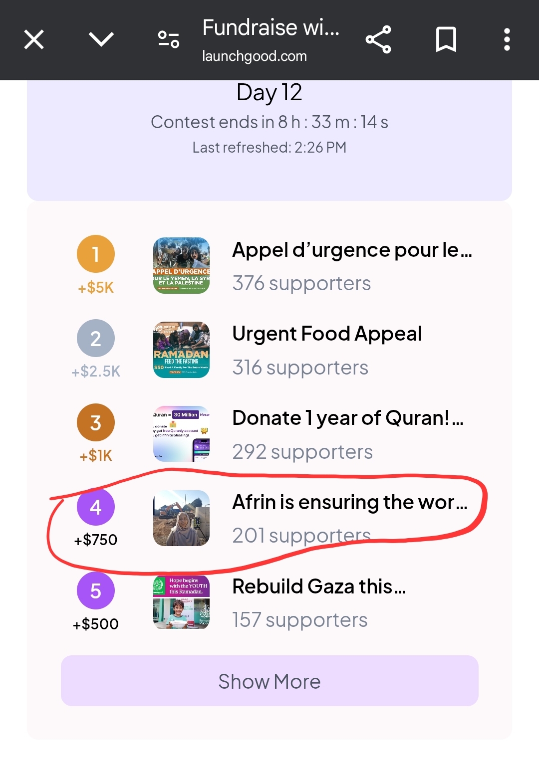 Afrin is ensuring the work doesn't stop! Please help build the First Masjid in South Lakes ...