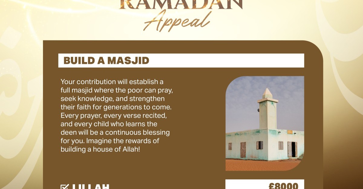 Build a Masjid | LaunchGood | LaunchGood
