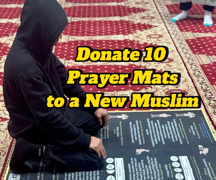 Donate Prayer Mats that Help New Muslims Learn How to Pray | LaunchGood ...