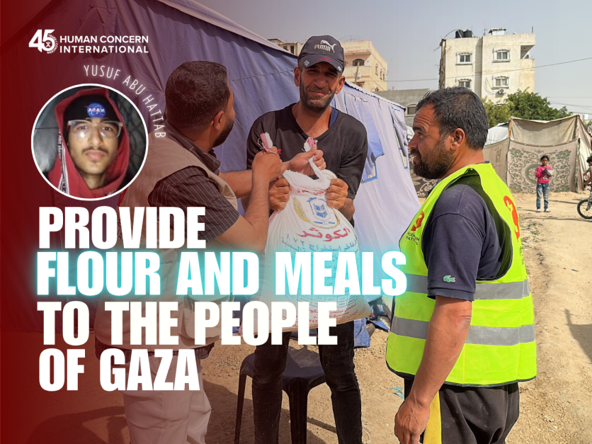 HCI - Provide flour and meals to the People of Gaza w/ Yusuf Abu Hattab ...
