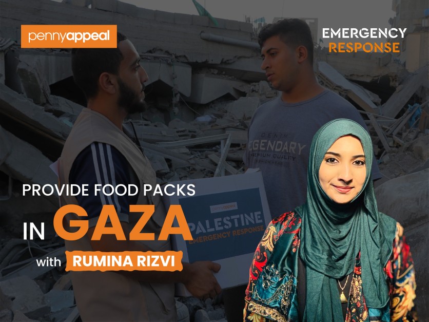Emergency Food Packs for Gaza with Rumina Rizvi | LaunchGood | LaunchGood
