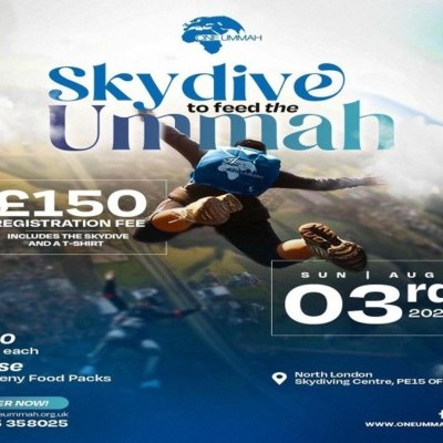 Isa's Skydive to Feed the Ummah | LaunchGood | LaunchGood