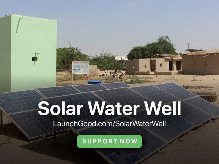 Kenya Solar Panel Water Well | LaunchGood | LaunchGood