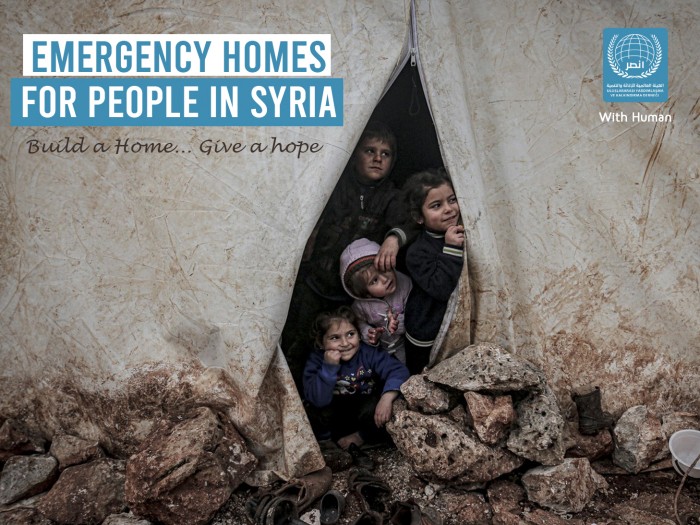 Emergency Homes for people in Syria | LaunchGood | LaunchGood
