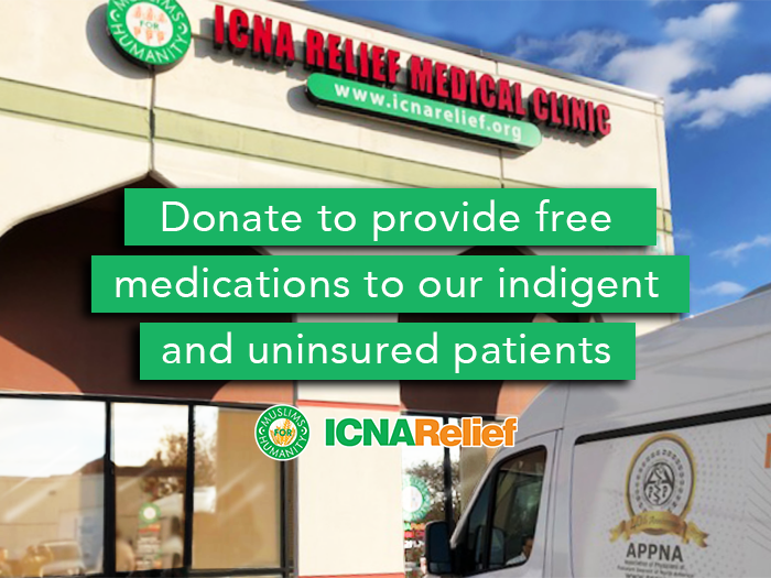 ICNA Relief Free Pharmacy Project | LaunchGood | LaunchGood