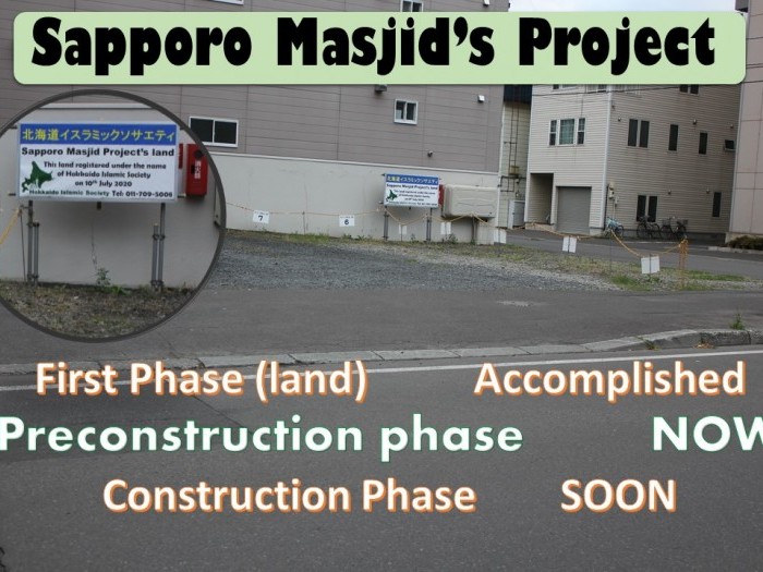 Sapporo Masjid (Pre-Construction-Phase) | LaunchGood | LaunchGood