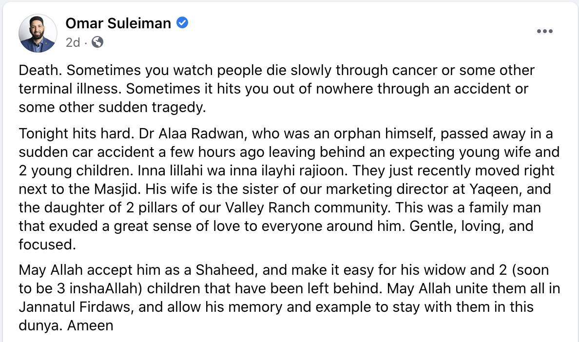 Dr. Alaaaldin Radwan's Legacy | LaunchGood