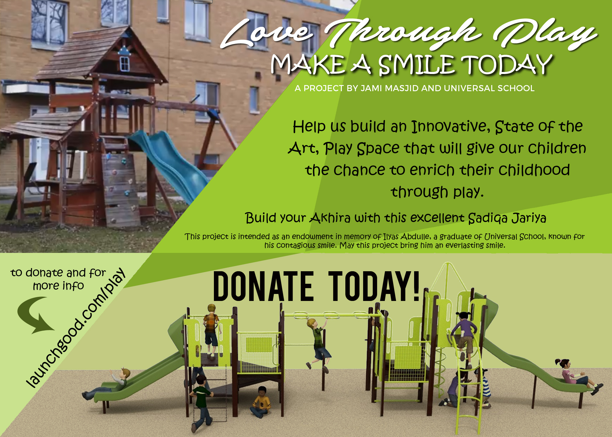 Help build a unique playground in the inner city! | LaunchGood | LaunchGood