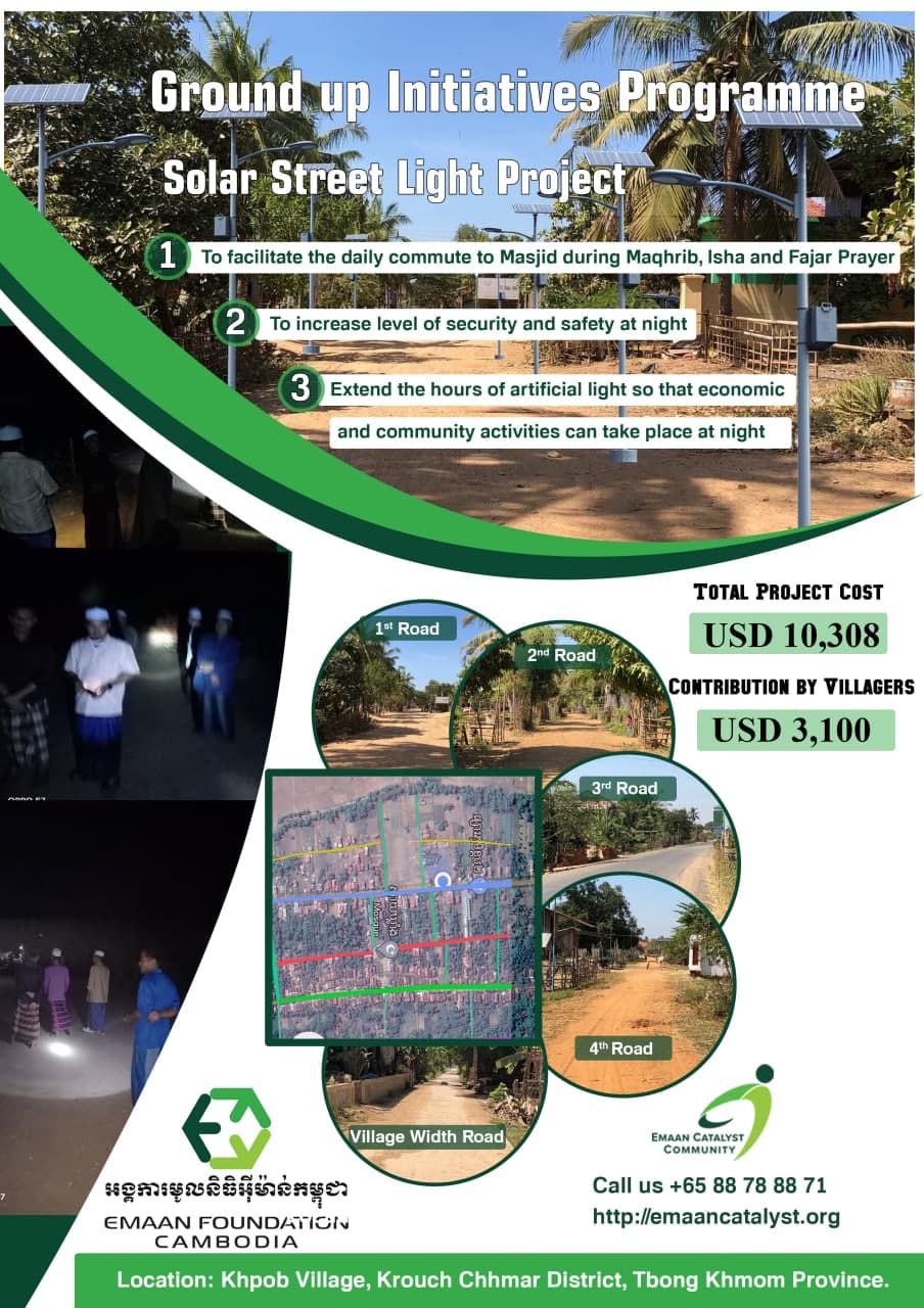 Solar Street Lighting for Remote Community | LaunchGood