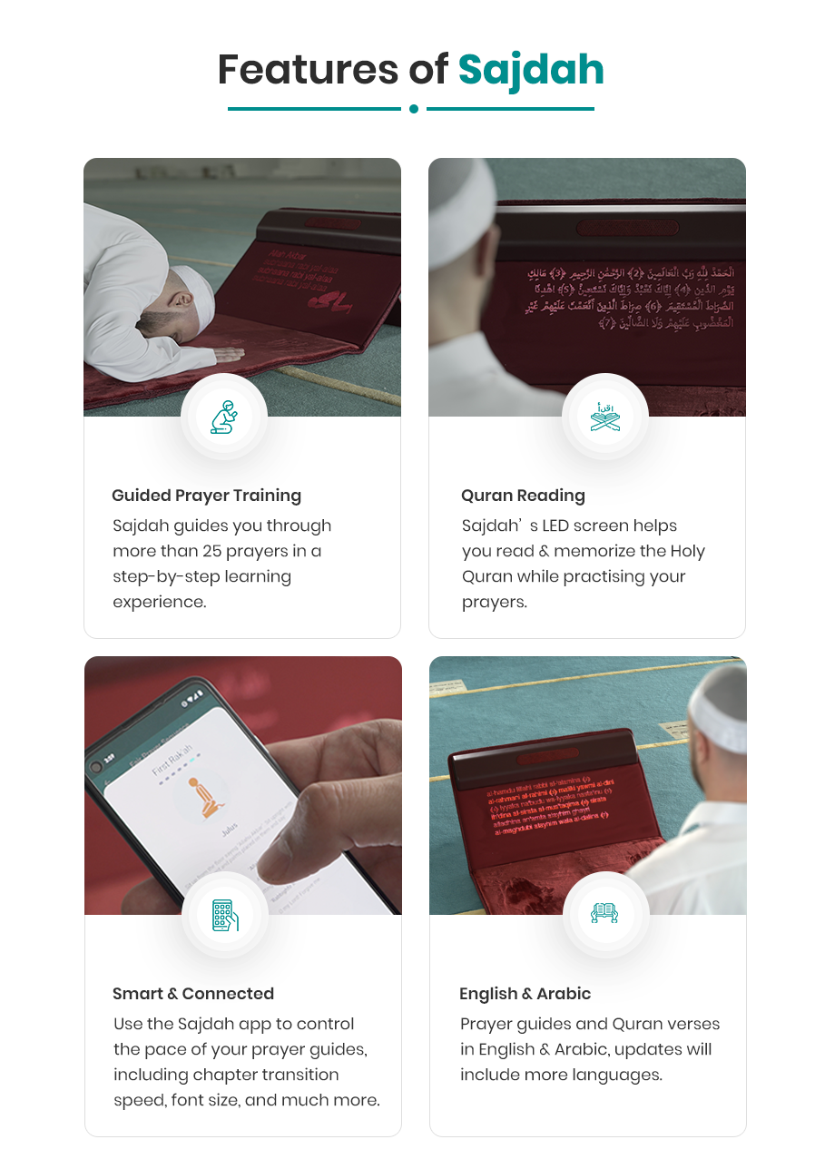 Sajdah - The World’s First Smart Educational Prayer Rug | Buy or Donate ...