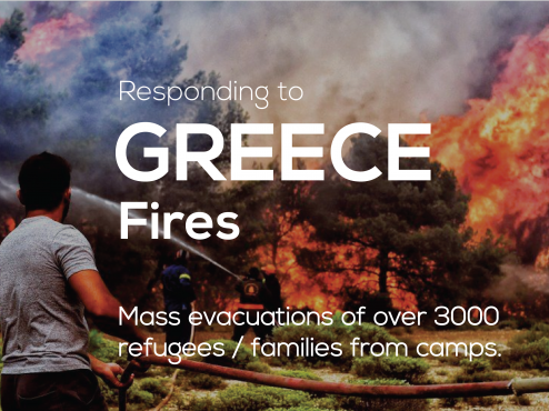 Goodwill Caravan Emergency Response Greece Fires | LaunchGood | LaunchGood